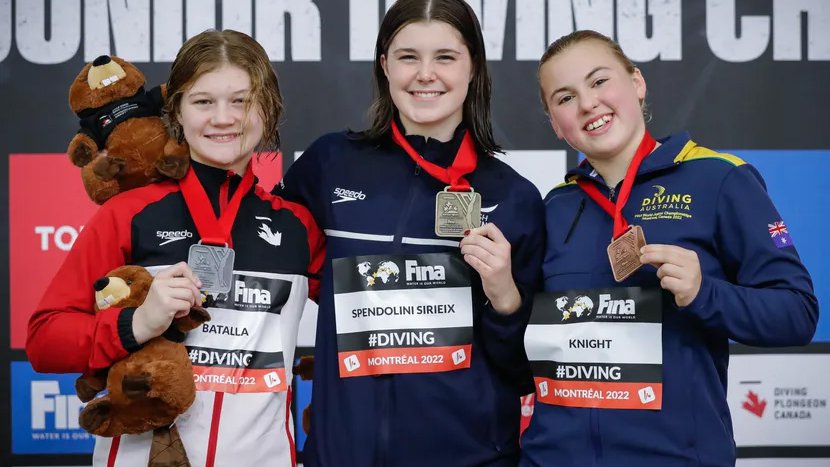 Andrea scores World Junior title as GB diving team impress in Montreal ...