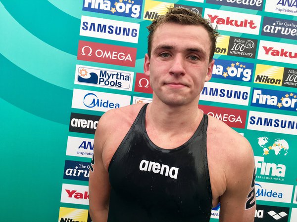 Burnell fourth after epic 10km battle | Budapest 2017 | Aquatics GB