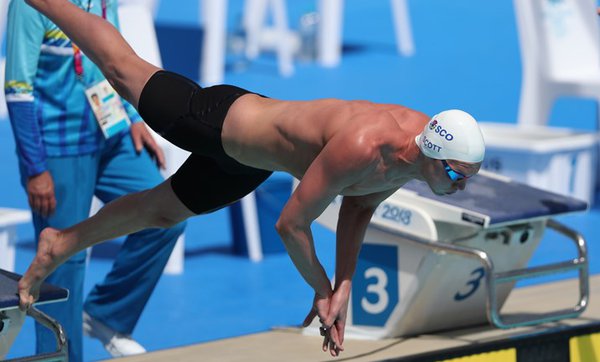 Scott continues form on day three | Gold Coast 2018 | Aquatics GB